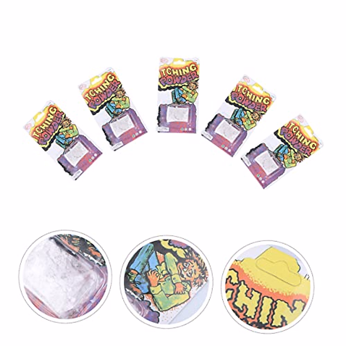 Totority 24 Pcs Tickle Powder Halloween Prank Tool Halloween Party Prop Halloween Props Itching Powder Prank Halloween Trick Prop Halloween Itching Powders Trick Props