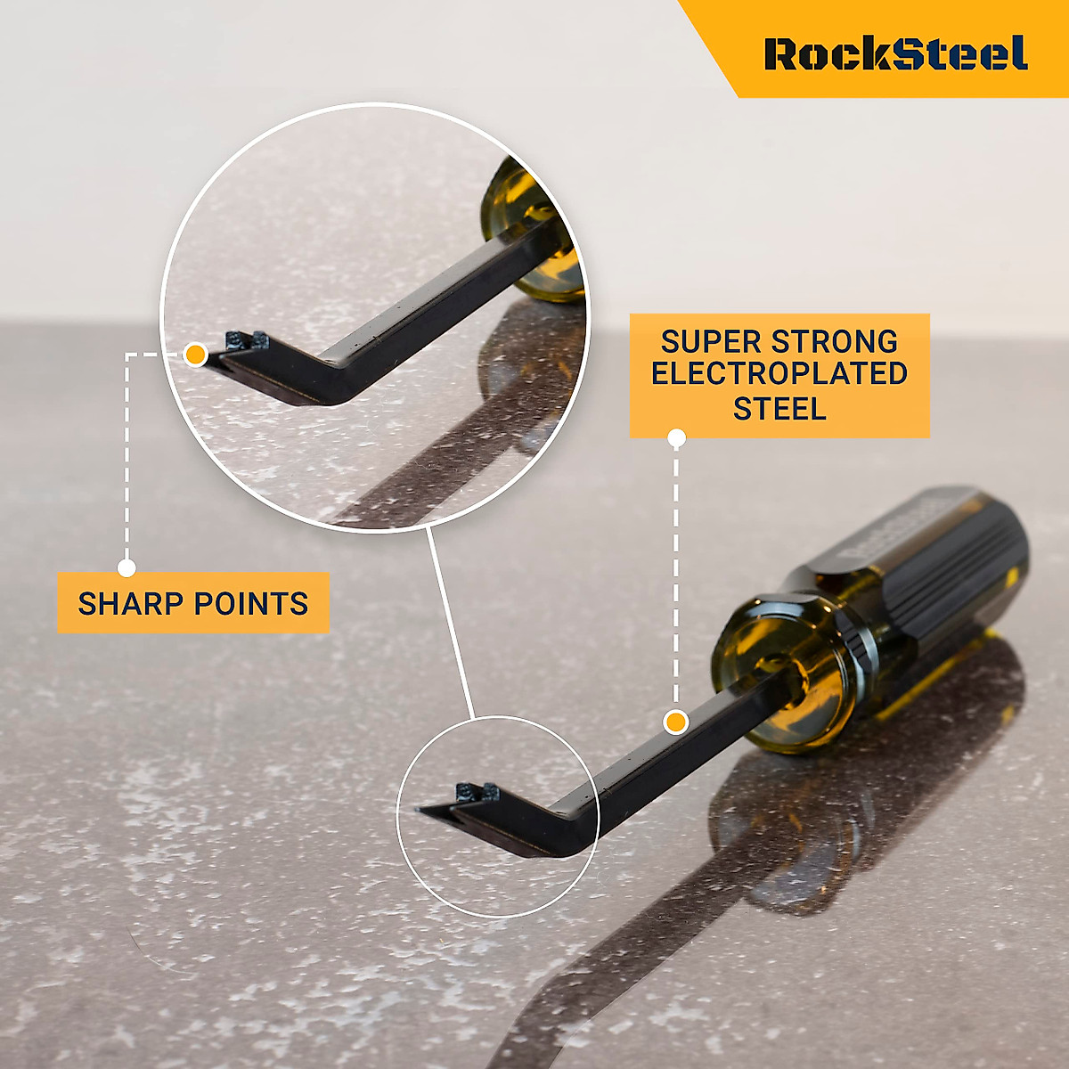 Upholstery Staple Remover | Tack Lifter Tool With Double Pronged Head For Pulling Nails, Staples, and Tacks.