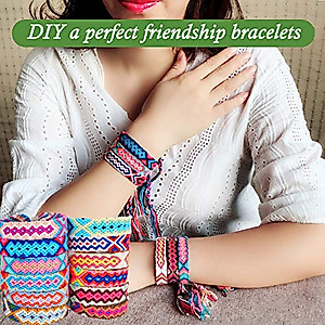 Rainbow Colors Embroidery Floss - Cross Stitch Threads - Friendship Bracelets Floss - Crafts Floss- Hand Embroidery Thread 25 Skeins Per Pack