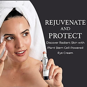Eye Firming Serum Advanced Formula with Stem Cells Aloe Peptide - Anti Aging Reduce Wrinkles Fine Lines Dark Circles Undereye Puffy Bag Remover 0.5 oz
