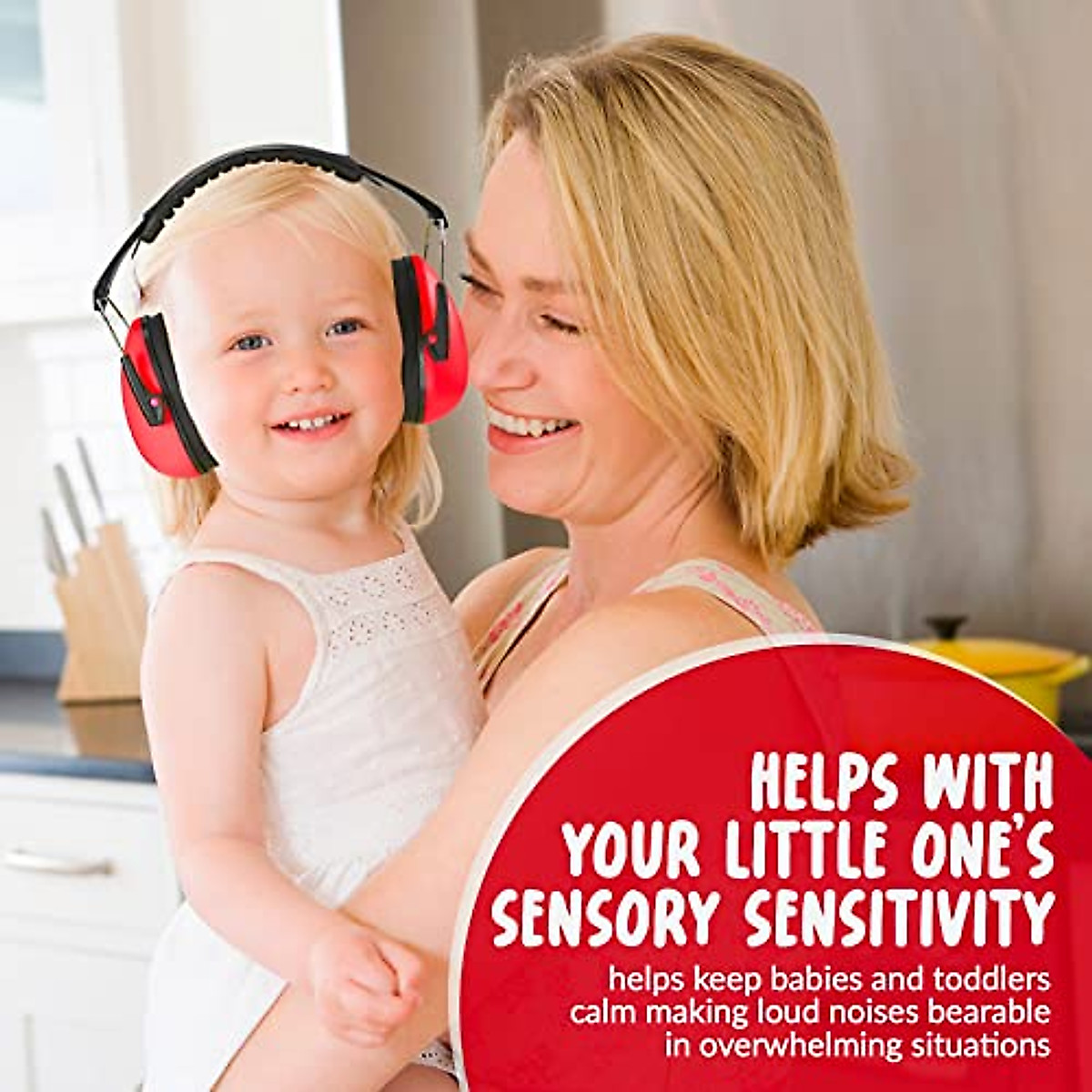 Baby Hearing Protection Earmuffs with Noise Reduction - Lightweight, Adjustable and Foldable NRR 20dB Safety Ear Protection for Infants to Toddlers (3 Months to 2 Years)
