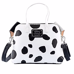 Loungefly - Disney - 101 Dalmatians 60th Anniversary Cosplay - Crossbody Bag Purse, White (RS471784)