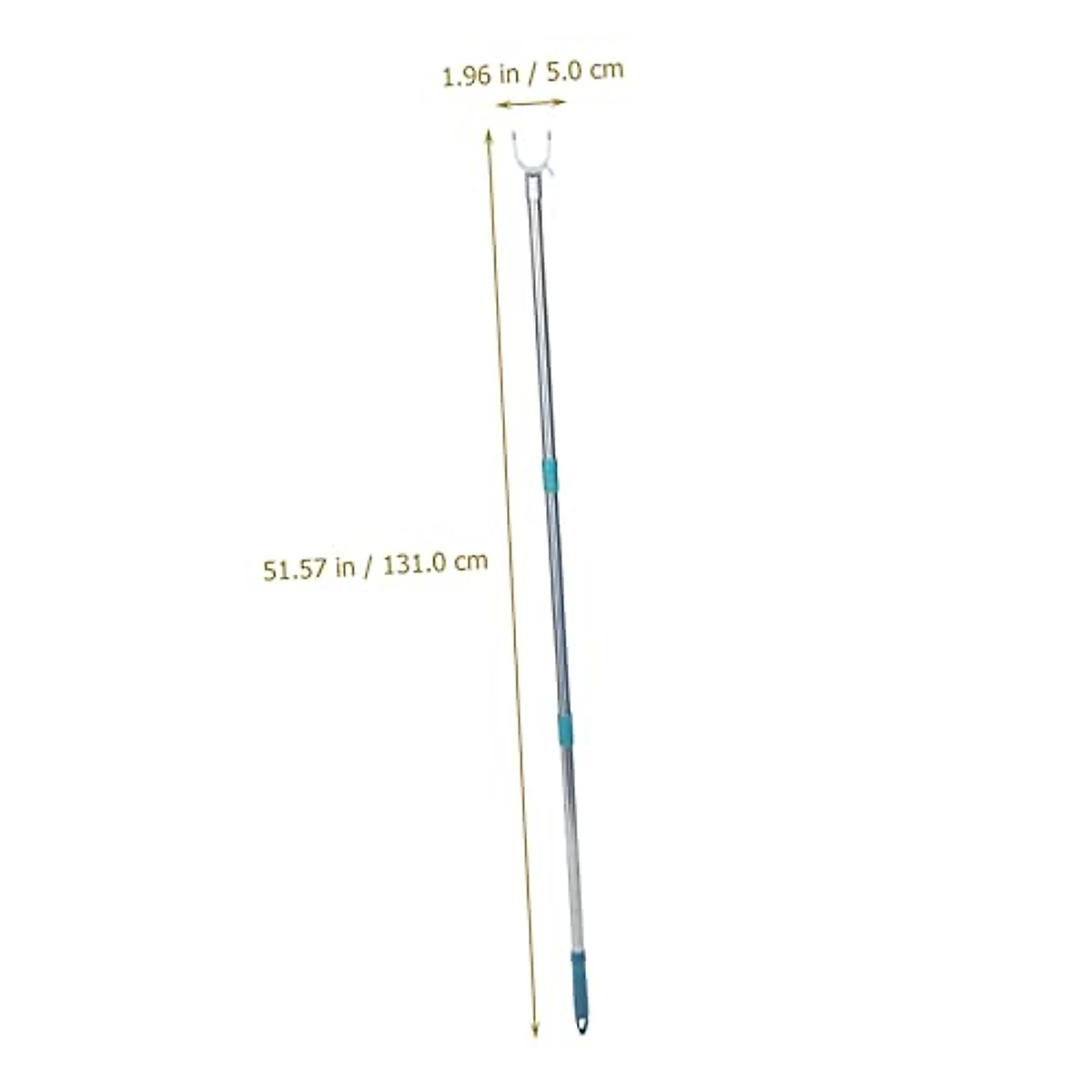 Cabilock 5pcs Stitching Clothes Rail Clothing Racks for Home Drying Rack Clothing Outdoor Sun Blocking Curtains Outdoor Clothes Line Telescopic Clothing Hook Pole Reach Plastic Dark Green