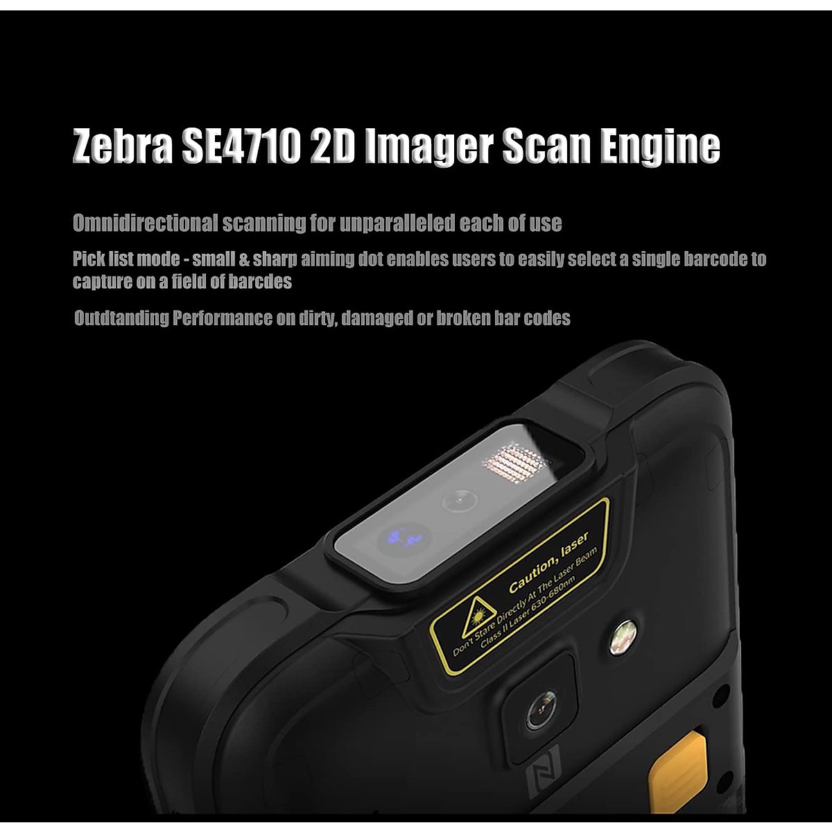 Rugged Enterprise Mobile Computer Android Barcode Scanner, 5.5" Touch Screen Handheld Data Terminal with Wi-Fi 6 & 4G LTE, 2m (6.5ft) Drop-Resistant Durability