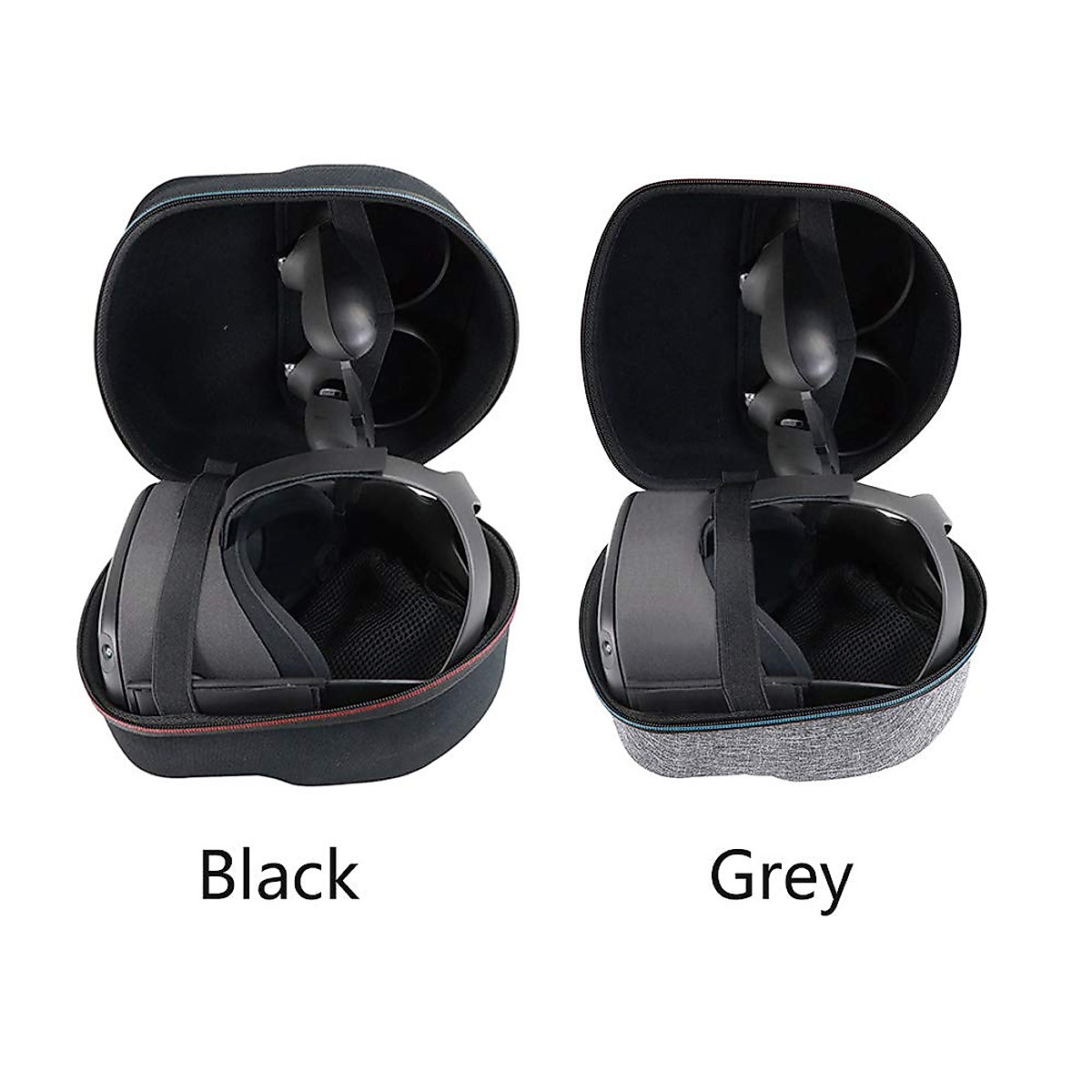 Kathleen0 Storage Box Potable EVA arrying Bag VR Gaming Headset Protective Zipper Hard Shell ontrollers Over Dustpfoof Travel ase hion Accessories for Oculus Quest(Black)
