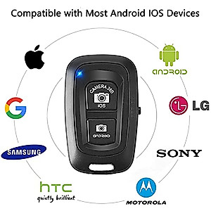 Cellphone Clicker, Camera Remote Control(2 Pack) for Photos & Videos, Wireless Camera Remote Shutter Compatible with iPhone/Android Phone/iPad/Tablets with Adjustable Wrist Strap