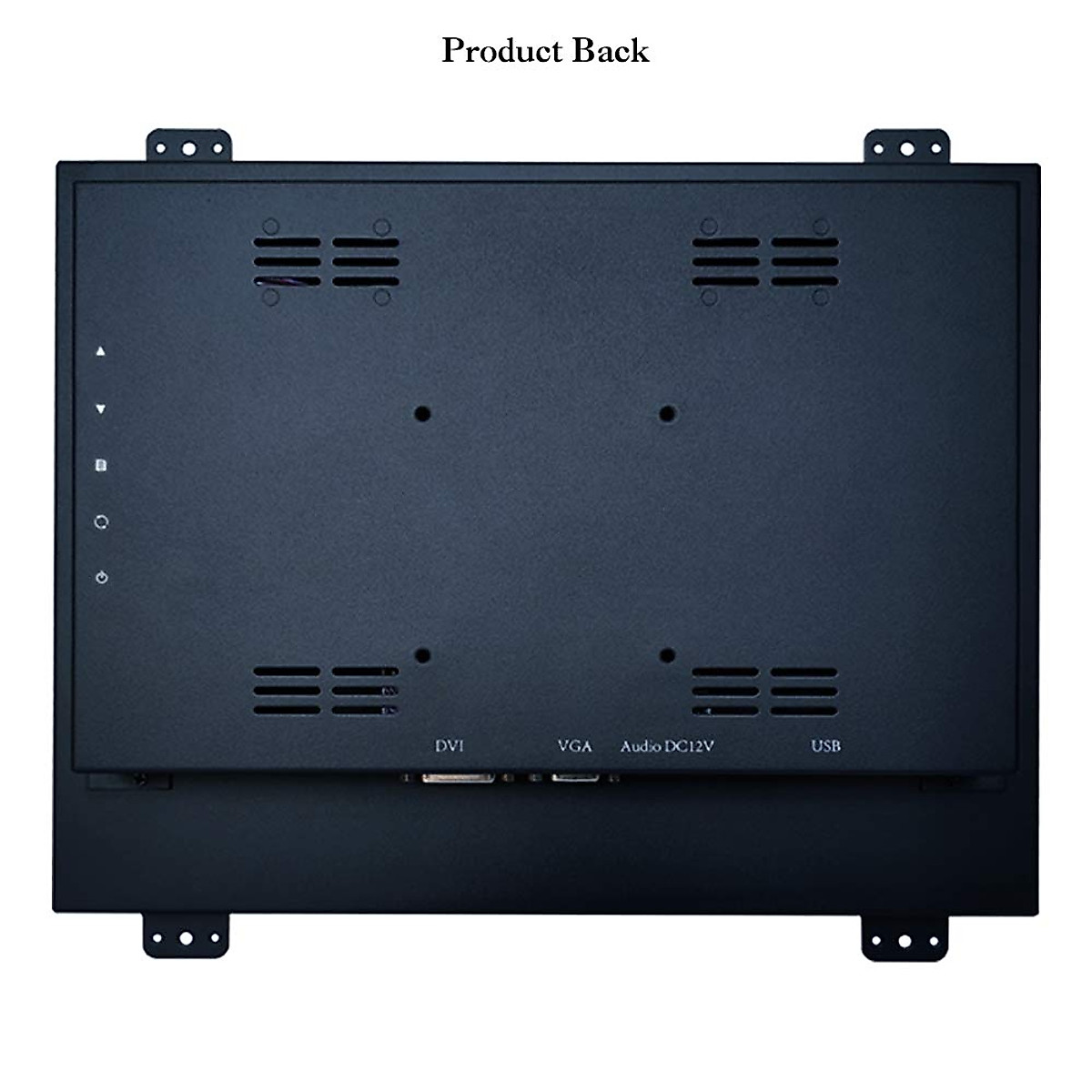 iChawk 15'' inch PC Display 1024x768 4:3 DVI VGA USB Power On Boot Metal Shell Embedded Open Frame Industrial Four-Wire Resistive Touch LCD Screen Monitor with Quick Easy Installation K150MT-DR