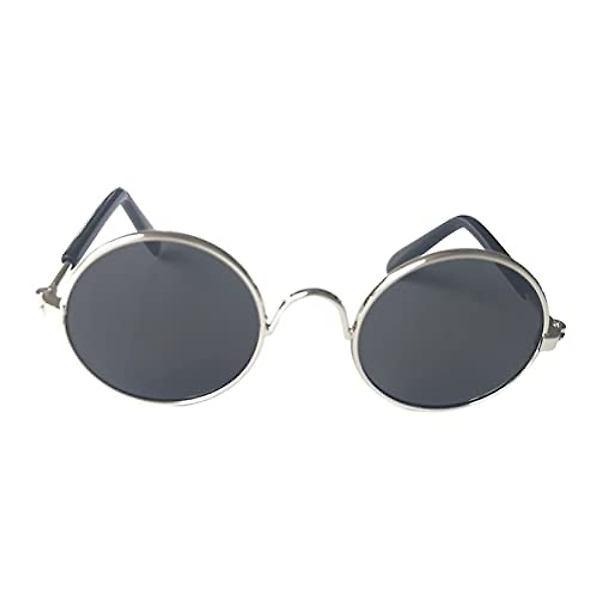 Funny Cat Sunglasses Dog Glasses Retro Circular Glasses Puppy Pet Eyewear for Halloween Cosplay Costume Photos Props