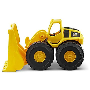 CAT Construction Toys, Construction Fleet 10" Front Loader Toy - Real Working Parts, Indoor/Outdoor, Sturdy Plastic Construction for 2+ Year Old Boys