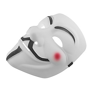 Udekit Hacker Mask V for Vendetta Face Mask for Women Men Halloween Costume Cosplay (4 Pices a Set)