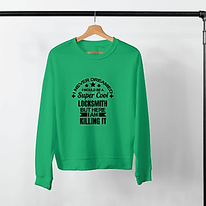 Unique Gift Idea for Locksmiths Showcasing Their Skills Grey Muticolor Unisex Sweatshirt