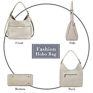 Hobo Handbags For Women Leather Purses and Handbags Large Crossbody Bags with Adjustable Shoulder Strap
