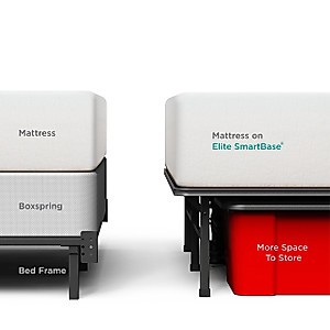 Zinus Demetric 14 Inch Elite SmartBase Mattress Foundation, King & SmartBase Headboard and Footboard Brackets,Alloy Steel, Set of 2