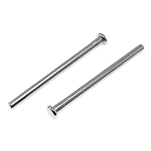 Maxmoral Door Hinge Pin Maxmoral 4pcs 3.5 Inches Hinge Pins for Interior Door Security Replacement, Silver