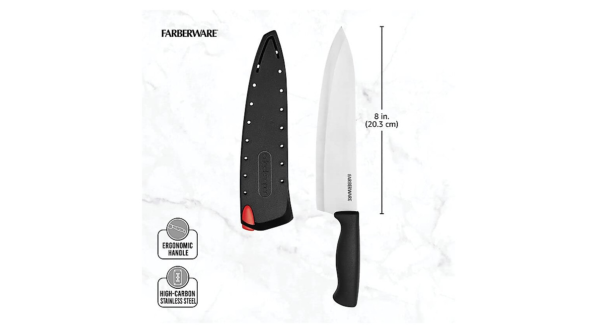 Farberware EdgeKeeper Chef's Knife - Self-Sharpening 8-inch
