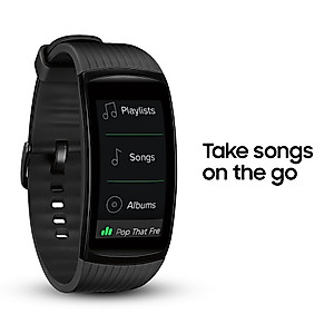 Samsung Gear Fit2 Pro Fitness Smartwatch (Small) - Black (Renewed)