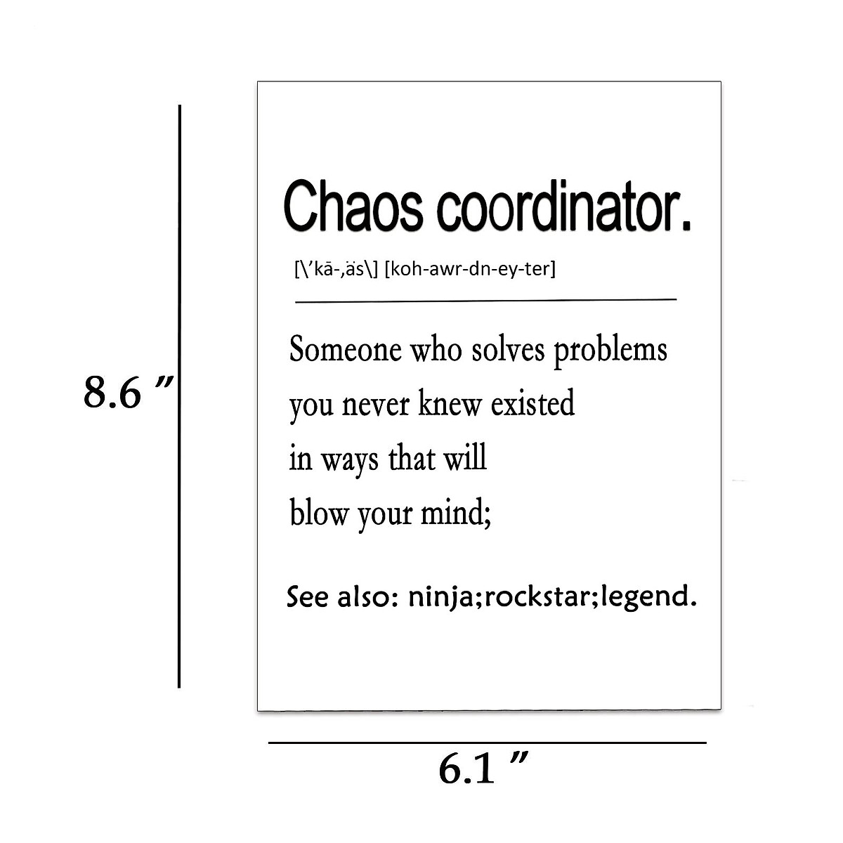 Dapofajo Boss Birthday Card, Funny Leadership Card, Teacher Appreciation Card, Mom Dad Parent Card