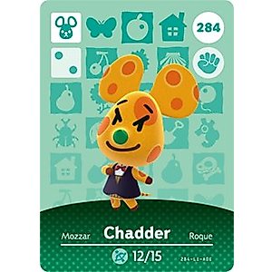 Chadder - Nintendo Animal Crossing Happy Home Designer Amiibo Card - 284