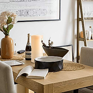 Amagic 10” x 4” Outdoor Waterproof Candles with Remote Control, Battery Operated Large Flameless Candles with Timer, Won’t melt, Long-Lasting, Ivory White, Set of 2