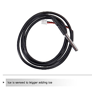 MECCANIXITY Ice Thickness Sensor Line Water Level Sensing Line Evaporation Water Jet Ice Machine Sensor 110cm 10K