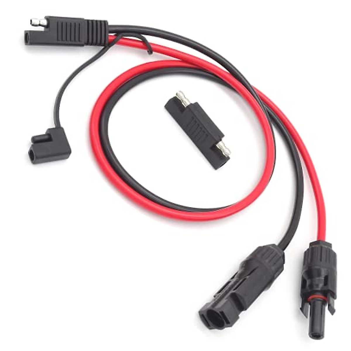 Billion wealth 23.6 inch 10AWG Solar Panel Connector to SAE Adapter Extension Cable Compatible with Solar Panels Kit