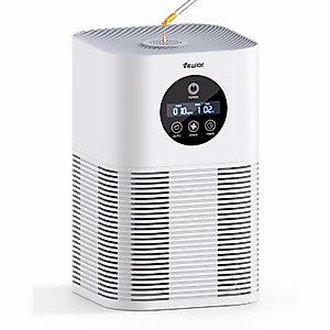 VEWIOR Air Purifier, Fragrance Sponge PM2.5 Monitor H13 True HEPA Air Filter, 387 CFM Pets Air Cleaner for Home Bedroom Large Room, Purify Pollen, Pet Hair Dander, Odor, Dust, Smoke