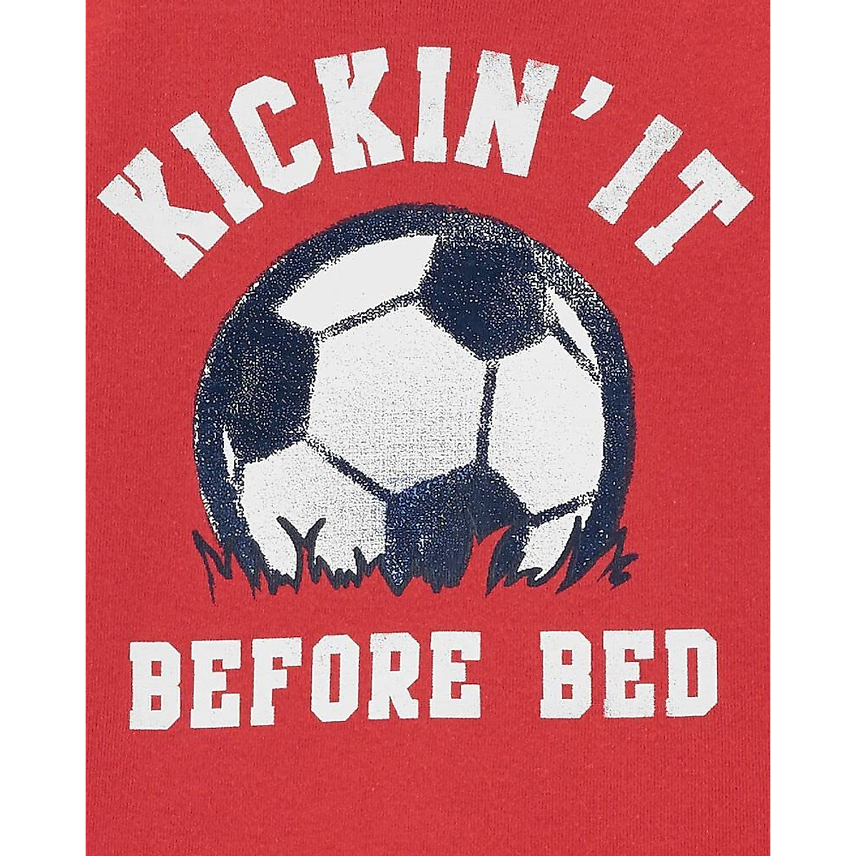 Carter's 4 Piece Pajama Set (Red/White Soccer, 4T)