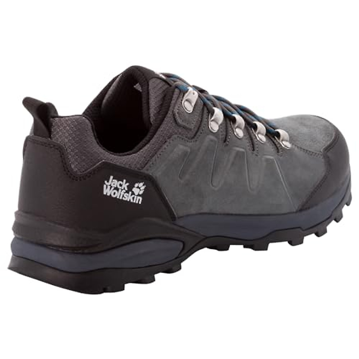 Jack Wolfskin Men's Refugio Texapore Low M Hiking Shoe, Grey/Black, 9.5
