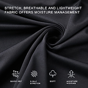 Willit Women's 20" Knee Length Skorts Skirts Golf Tennis Skirts Modest Athletic Casual Skorts with Pockets UV Protection Black L