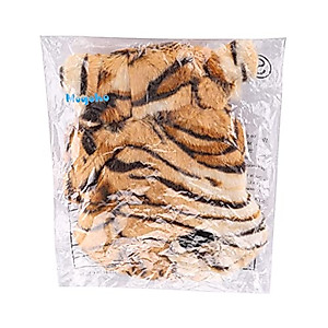 Mogoko Funny Dog Tiger Costumes, Pet Halloween Christmas Cosplay Dress Small Pet Cat Tiger Costume Animal Fleece Hoodie Warm Outfits Clothes