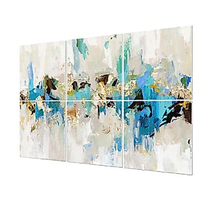 Olanglab Art Acoustic Panels,6 Pack 48''x32'' Acoustical Soundproof Wall Panels Sound Absorbing, Decorative Sound proofing，Sound Absorbing Panels, Studio Acoustic Treatment (Small Size)