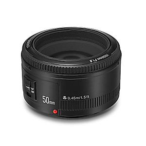 YONGNUO YN50mm F1.8 Lens Large Aperture Auto Focus Lens Compatible with Canon EF Mount EOS Camera