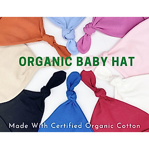 Organic Baby Hat for Boys/Girls/Newborns/Infant Hospital Hat (Pink/Rose)