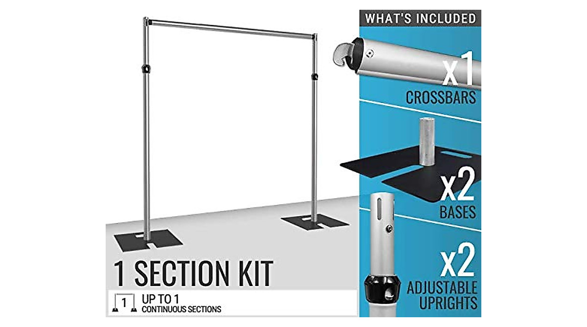 Pipe and Drape Backdrop Kit (6-10' Tall x 6-10' Wide Adjustable) — 🛍️ ...