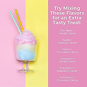 Nostalgia Cotton Candy Machine - Retro Cotton Candy Machine for Kids with 2 Reusable Cones, 1 Sugar Scoop, and 1 Extractor Head – Pink