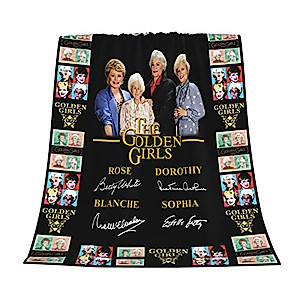 LONIMAODIE Throw Blanket for Sofa Comforter Couch Bed Recliner Living Room Bedroom, Black, 80''x60''