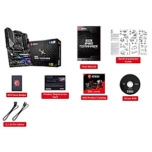 MSI MAG B460 Tomahawk Gaming Motherboard (ATX, 10th Gen Intel Core, LGA 1200 Socket, DDR4, CFX, Dual M.2 Slots, USB 3.2 Gen 2, 2.5G LAN, DP/HDMI, Mystic Light RGB)
