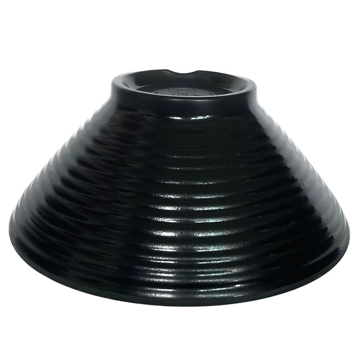 Z-Moments Melamine Round Bowls Japanese Ramen Vietnam Pho Noodles Soup Rice Bowls Set, Black, 5.5", 7", 8", 9", Black #LJB (24, 9" (44 oz))