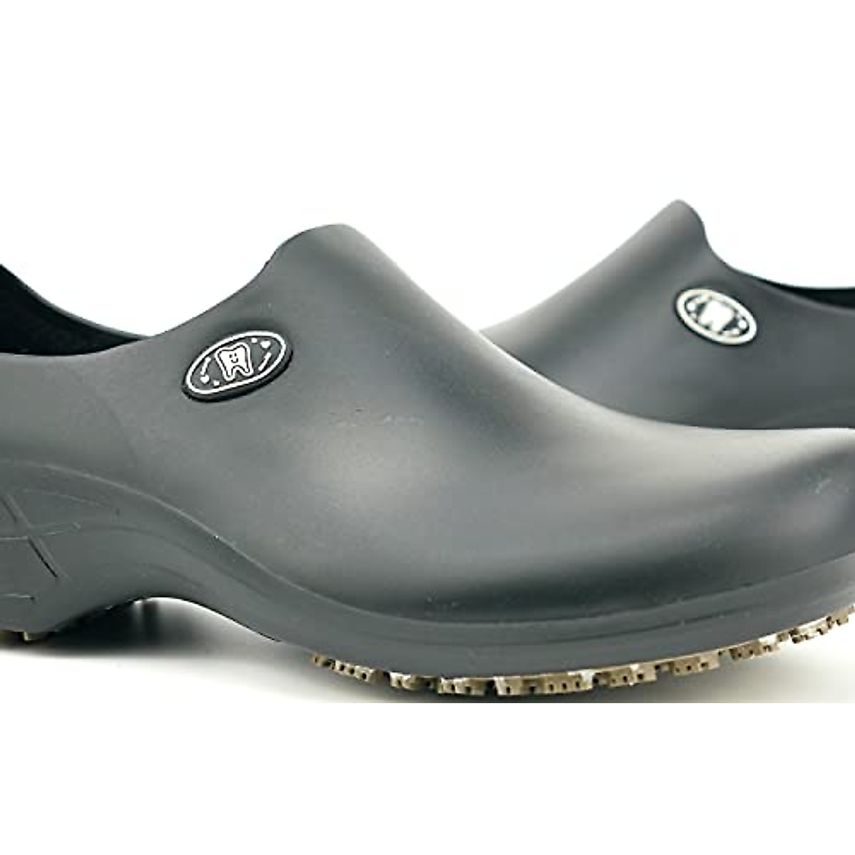 Sticky Nursing Shoes for Women - Professional Waterproof Non-Slip - Hospital Icons (Dentistry - Black, Numeric_8)