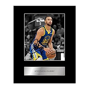 Stephen Curry Pre Printed Signature Signed Mounted Photo Display #22 Printed Autograph Picture