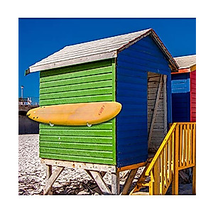 SOURCEONE.ORG Premium Clear Acrylic Surfboard Wall Mount Display Rack