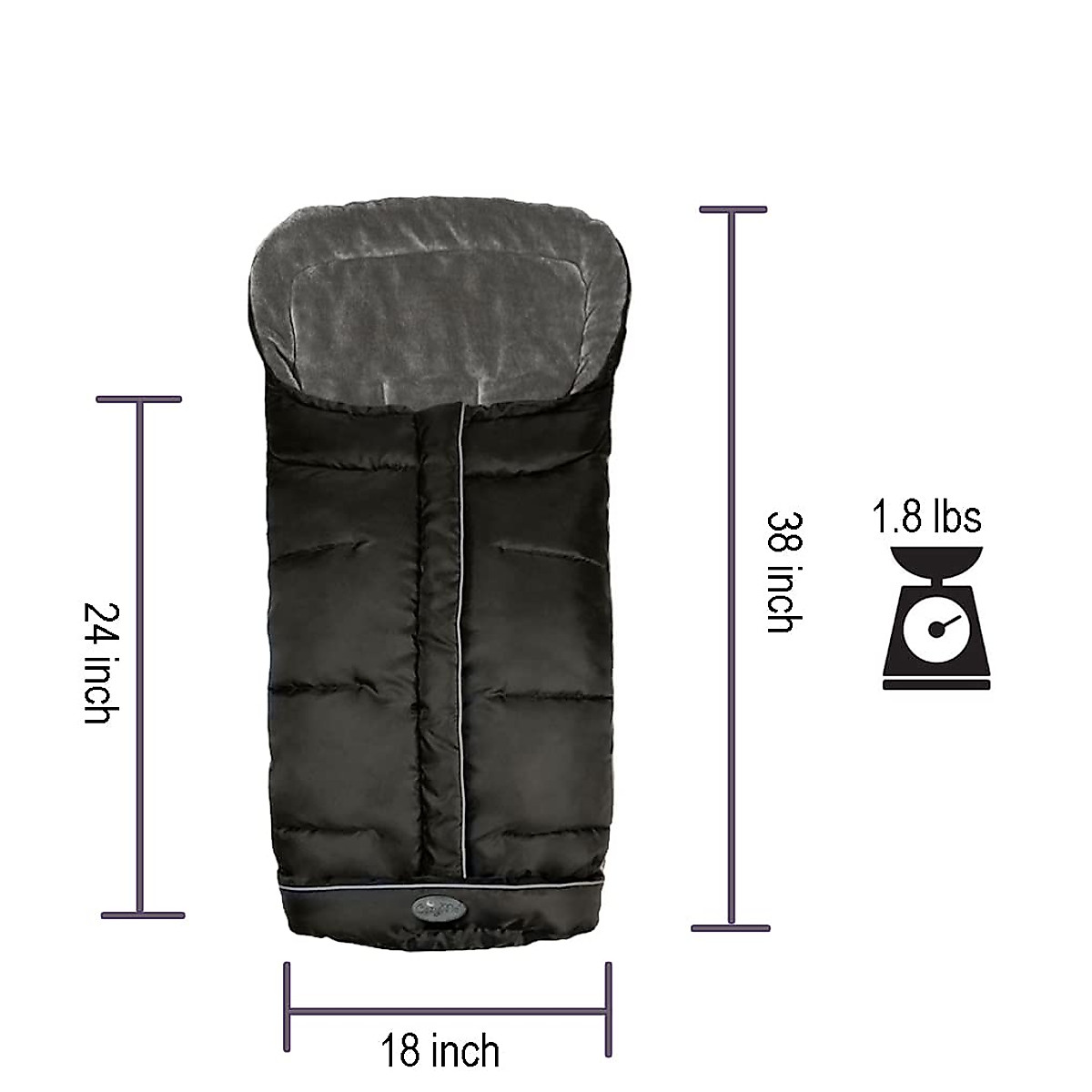 CozyMe Stroller Footmuff for Toddler, Stroller Blanket Evelution, Winter Baby Universal Stroller Bunting Bag, Warm Bunting Bag, Bottom Opens for Multi-Use,6-36M