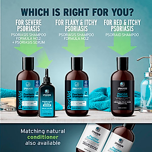 Sphagnum Botanicals Psoriasis Shampoo - Peat Mud & Fulvic Acid Therapy for Itchy and Red Scalp Treatment. No Coal Tar. 8.45 Oz