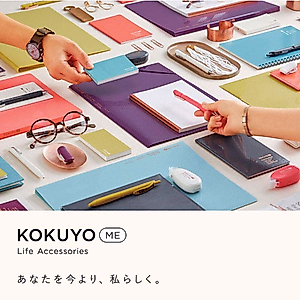 KOKUYO Me Notebook, B 6mm Ruled, B6, 70 Sheets, 26 Lines, Grayish Black, Japan Import (KME-NB668DM)