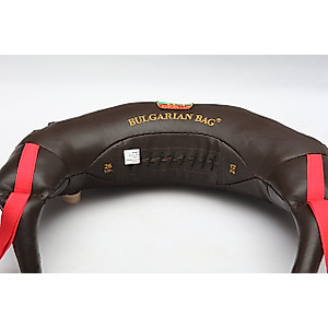 Bulgarian Bag Suples Original - Leather Size M(26lbs), Made by Suples, Including The Instructional Video from The Inventor Coach Ivan Ivanov (Wrestling, Fitness)