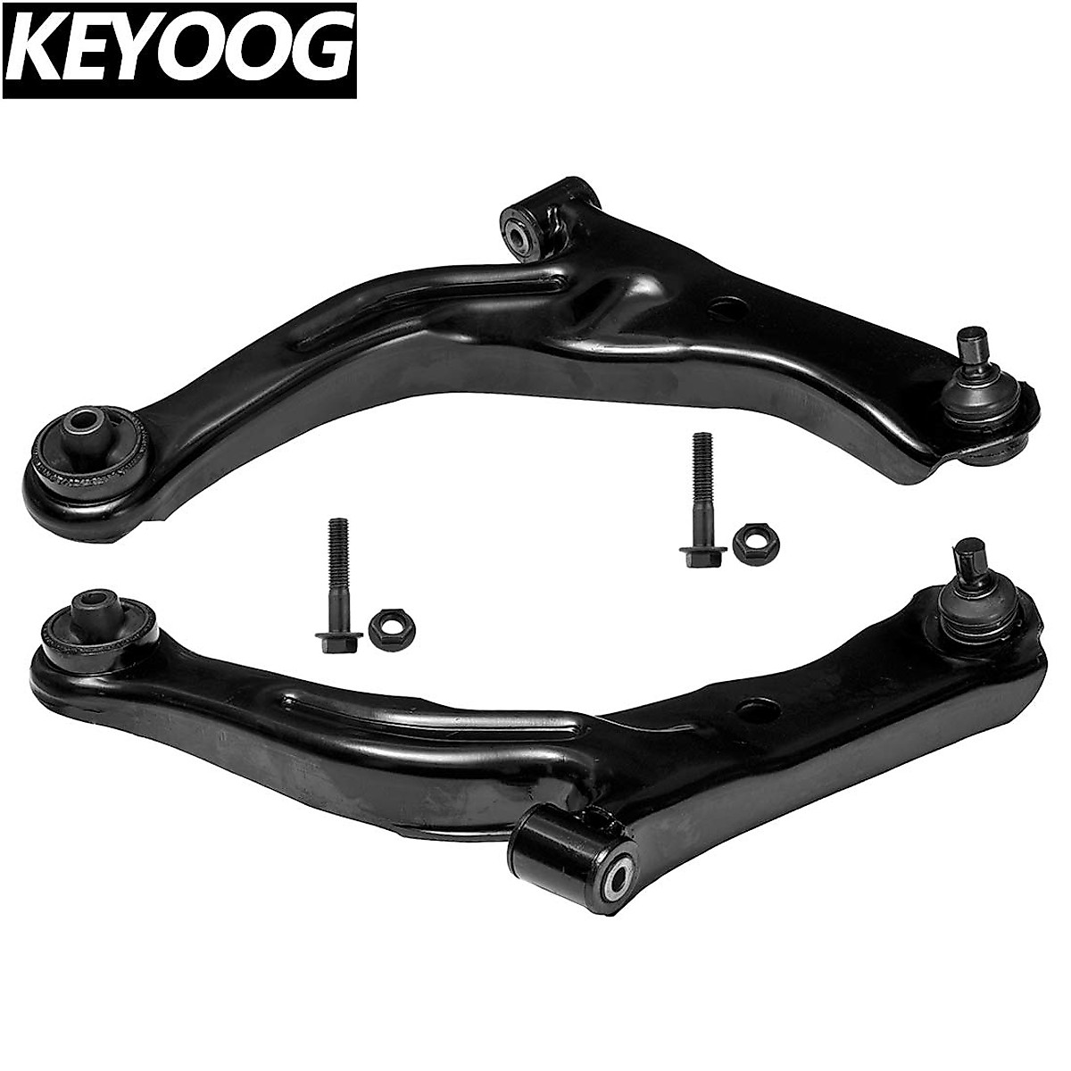 KEYOOG 2Pcs Front Lower Control Arm and Ball Joint Assembly For 2005-12 Ford Escape,2005-2011 Mazda Tribute,05-11 Mercury Mariner K80399 K80400 Driver & Passenger Side Suspension
