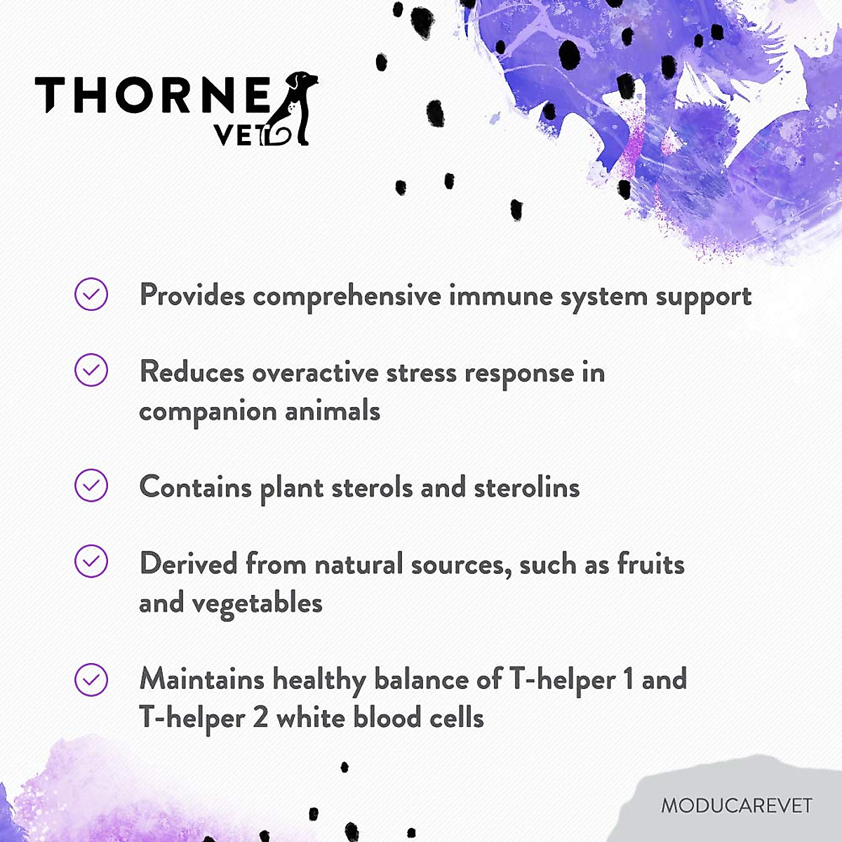 ThorneVet ModucareVET – Immune System Support from Plant Sterols for Dogs, Cats & Horses, 90 Soft Chews