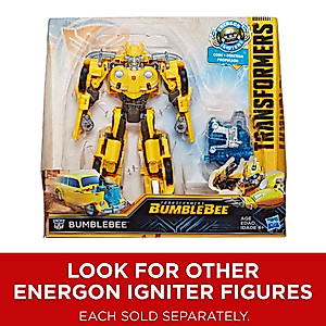 Transformers: Bumblebee Movie Toys, Energon Igniters Nitro Bumblebee Action Figure - Included Core Powers Driving Action - Toys for Kids 6 & Up, 7"