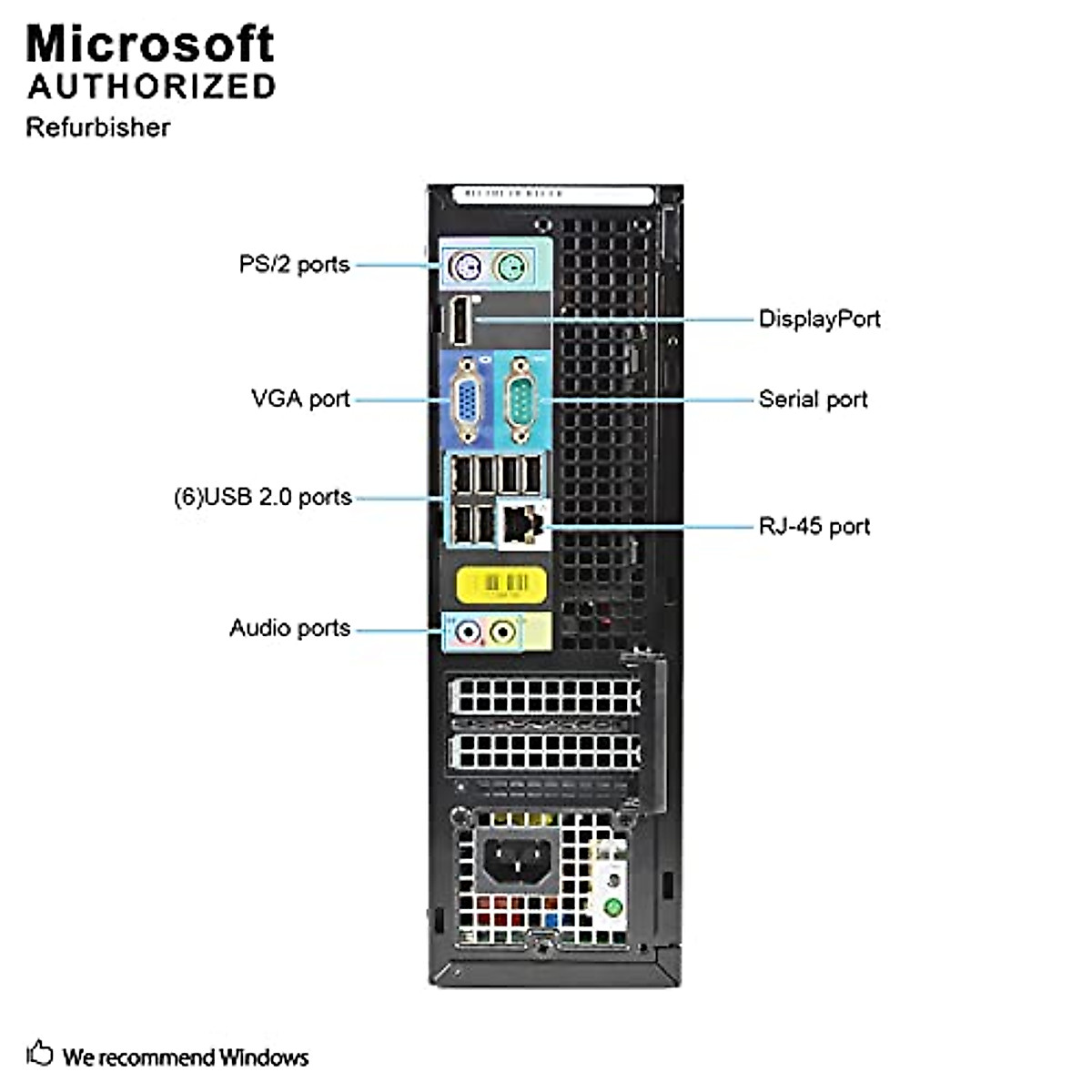 DELL Optiplex 990 SFF PC, Intel Core i5 Processor, 16GB RAM, 2TB HDD, DVDRW, WiFi, Bluetooth 4.0, Windows 10 Pro, LCD Monitor (Renewed)
