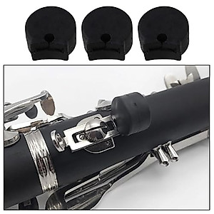 BQLZR Clarinet Thumb Rest Cushion Comfortable Rubber Clarinet Thumb Pad Clarinet Finger Pad Fit for Most Clarinet Pack of